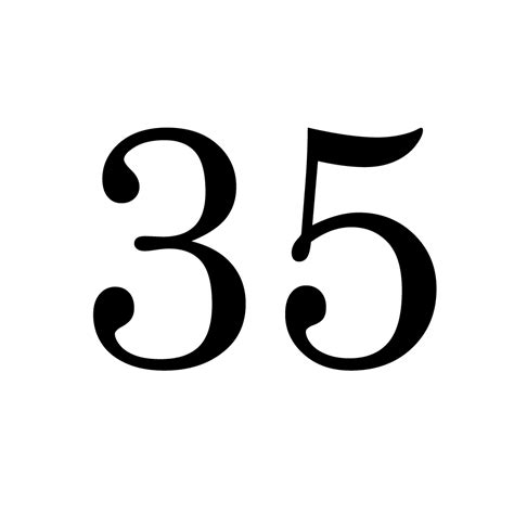 Number 35 Clipart Transparent Png Hd Number 35 Cool 3 Vrogue Co
