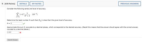 Solved Consider The Following Series And Level Of Chegg Com