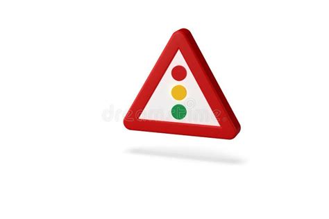 Traffic Signal Made With 3d Render Traffic Light Warning Highway