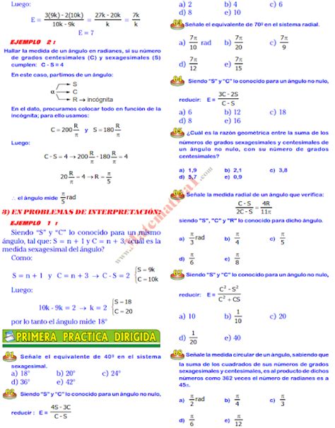 TRIGONOMETRIA NIVEL PRE SISTEMAS DE MEDICIÓN ANGULAR