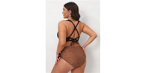 Cupshe 2 Pc Plus Size Ruffled Swimsuit