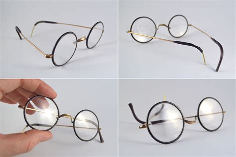 Antique Spectacles Windsor Style Round Eyeglasses John Lennon Glasses