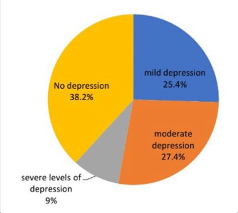 FIGURE E Shows The Severity Of Postoperative Depression Among Adult