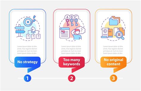 Search Engine Optimization Mistakes Rectangle Infographic Template