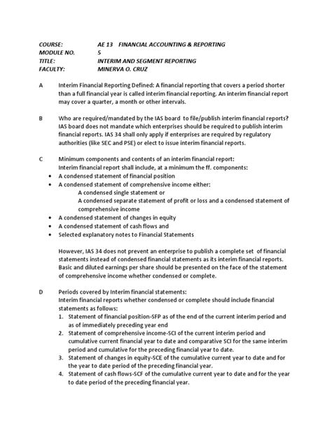amlc vat interim segment reporting pdf financial statement cost