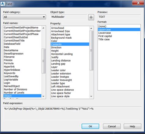 Fields In Leaders Autocad 2016 Autodesk Community