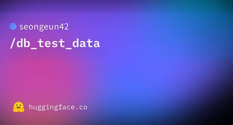 seongeun42 db test data · datasets at hugging face