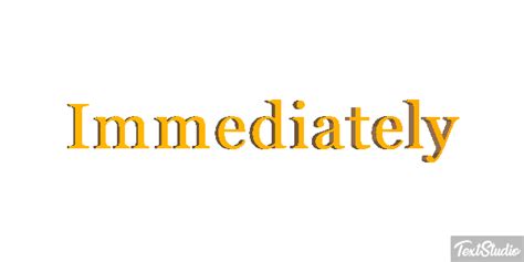 Immediately Word Animated Logo Designs