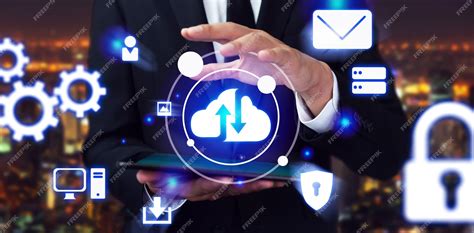 Premium Photo Cloud Computing Technology And Online Data Storage For Global Data Sharing