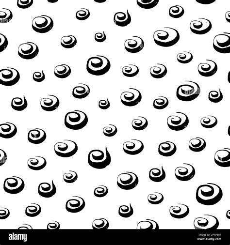 Seamless Pattern With Hand Drawn Whimsical Brush Strokes Random