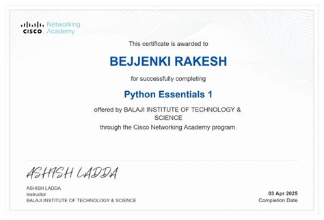 Python Cisconetworkingacademy Programming Pythonessentials
