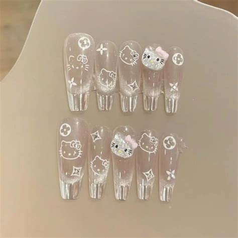 Hello Kitty Fake Nails Hello Kitty And Friends