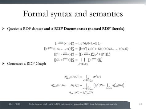 a sparql extension for generating rdf from heterogeneous formats ppt download