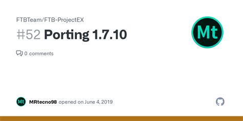 Porting 1710 · Issue 52 · Ftbteamftb Projectex · Github