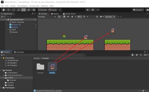 unityでの2dジャンプアクションゲームの作成 敵キャラクター作成編 unity2d qiita
