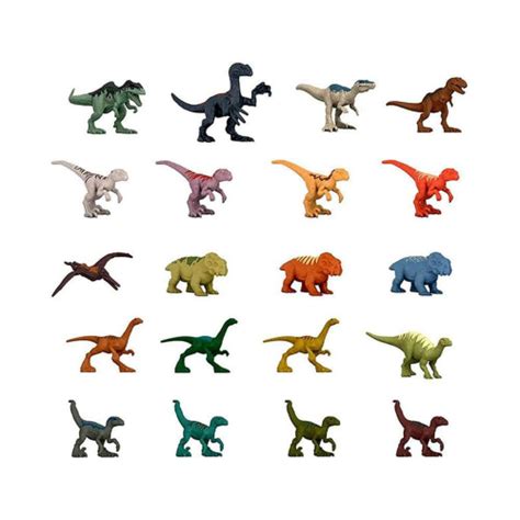 Jurassic World Dominion Minis Conjunto Multipack 20 Peças Mattel Em