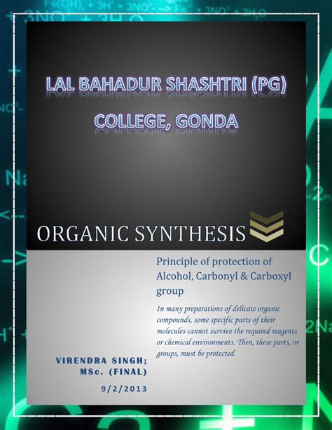 Pdf Protecting Group Lbs Chem Project Dokumen Tips