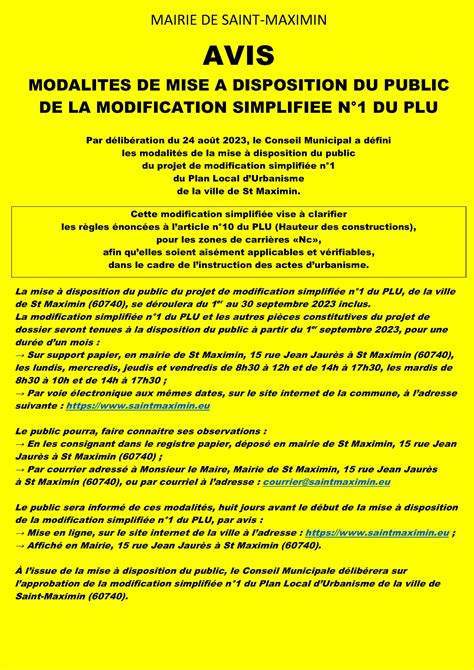 Modification Du PLU