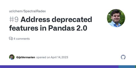Address Deprecated Features In Pandas 20 · Issue 9 · Uclchem