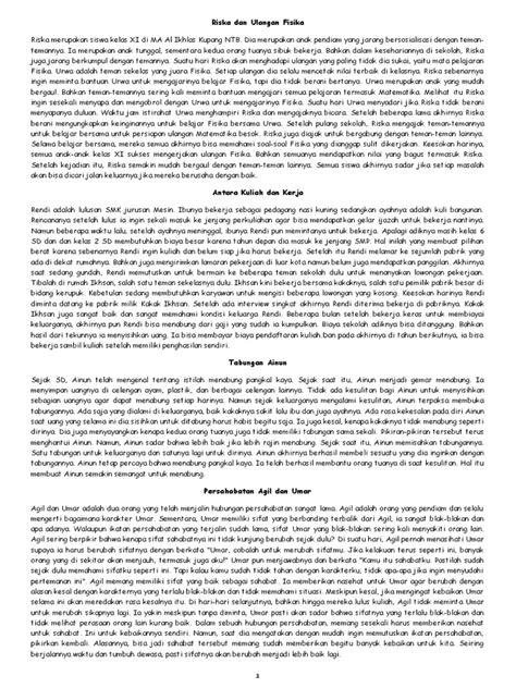 Contoh Teks Cerita Inspiratif Kelas 9 Pdf