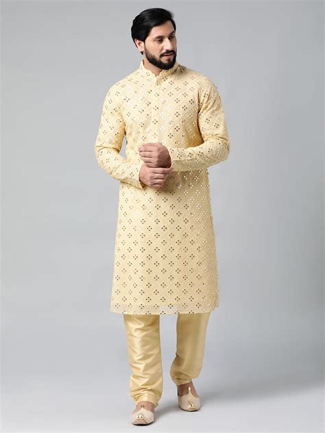 Festive Mirror Kurta Sets For Men Shop Now The Ethnic Co