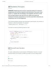 Cs C Hw Pdf View Submission Gradescope Q Parallelism Principles Points