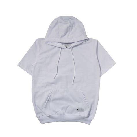 Jual Hoodie Addict Pullover Hoodie Lengan Pendek Putih Pria Wanita