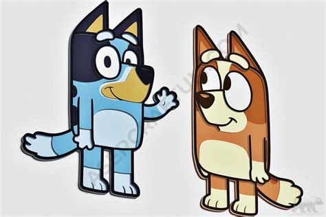 Bluey Layered Design For Cutting Lasercraftum