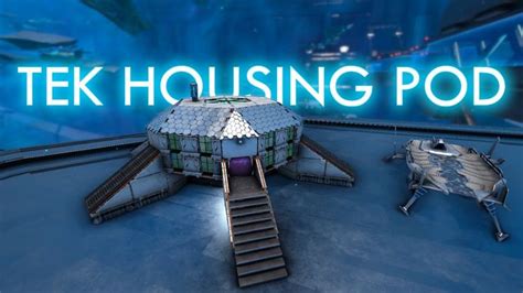 Ark How To Build A Tek Starter Housing Pod Build Tutorial Easy
