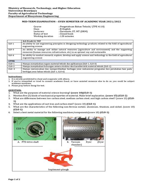 Soal Uts Pdf Steel Engineering