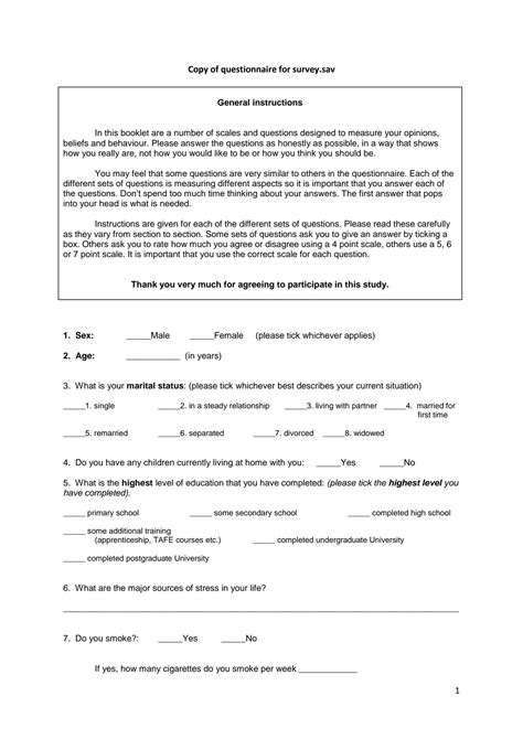 SOLUTION Spss Survey Full Questionnaire Practice Question Studypool
