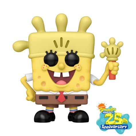 Spongebob 25th Anniversary Glove World Spongebob Pop Vinyl Ozzie