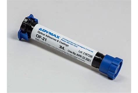 Dymax Op 21 Plastic Bonding Uv Cure Adhesive 3ml Syringe