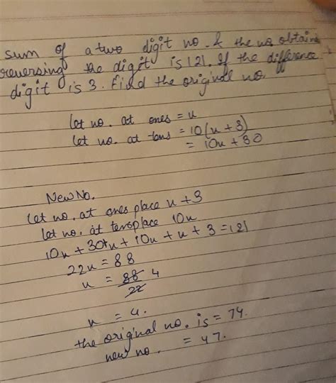 the sum of two digit number and the number obtained by reversing the
