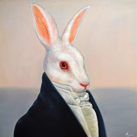 Dapper Rabbits Sir White ｜ Art Weme Contemporary Gallery