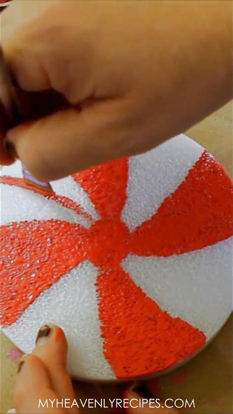 Styrofoam Circle Peppermint Decorations Artofit