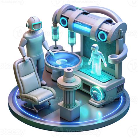 Stunning Rustic Futuristic Hospital Holographic Interface Premium 57757637 Png