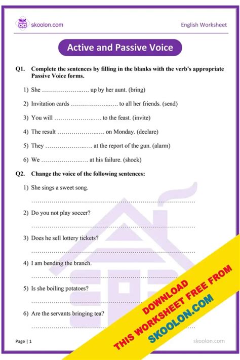 Active Passive Voice Exercise 5 Active Passive Voice Exercise 5