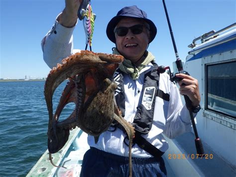 第八・真夏のマダコ釣り、全員安打達成～！ タコ、ルアーコース 釣果ブログ 【南知多・師崎】釣り船なら石川丸