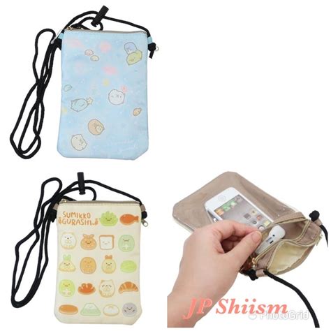 現貨日本sumikko Gurashi 角落生物 雙層 雙拉鍊 斜背包 手提包 透明袋 肩背包 小物包 蝦皮購物