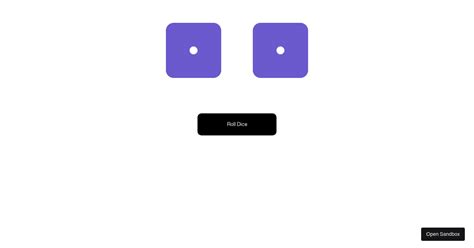 Dice Exercise Codesandbox