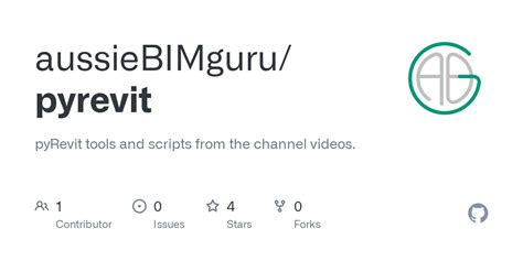 Github Aussiebimguru Pyrevit Pyrevit Tools And Scripts From The