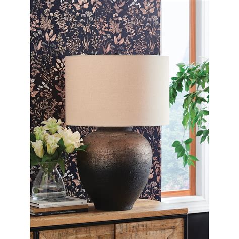 Signature Design By Ashley Bainmore Brown Table Lamp 19 W X 19 D X