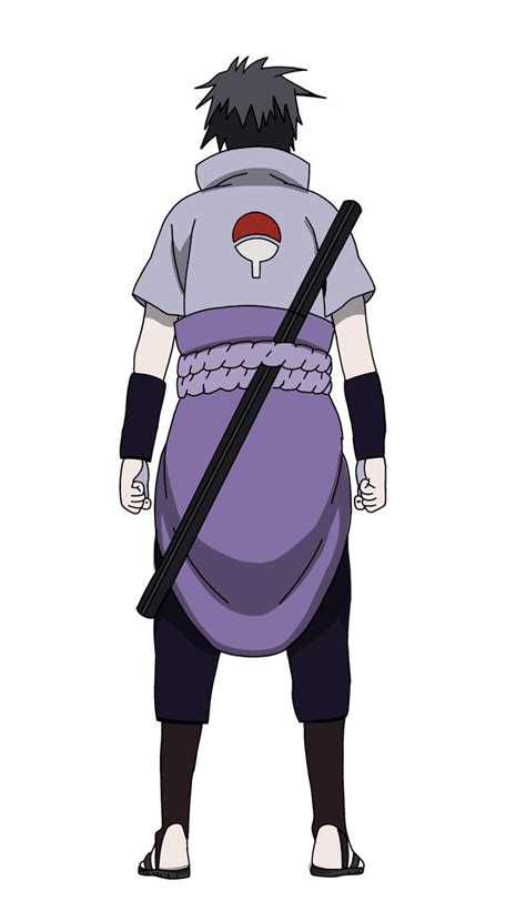 Sasuke Full Body Back Png