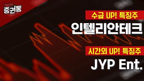 아마존 수혜 기대감 인텔리안테크 어닝 서프라이즈 Jyp Ent Youtube