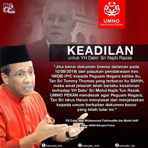 Umno Pekan Desak Ag Siasat Jelas Kepada Umum Berkenaan Memo Dalaman