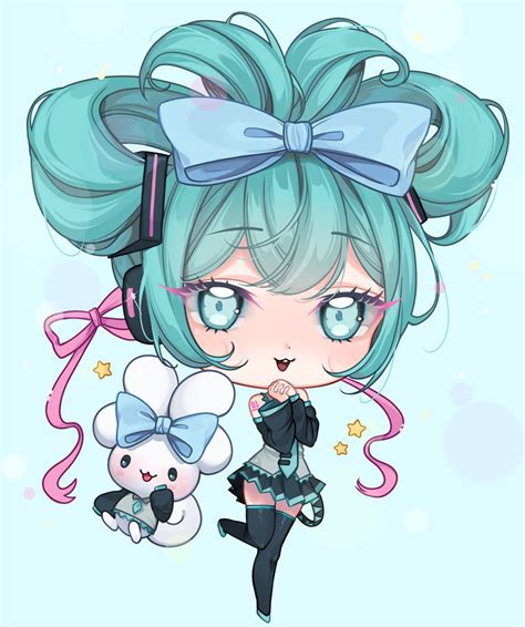 Miku X Cinnamoroll By Bonchilo On Deviantart