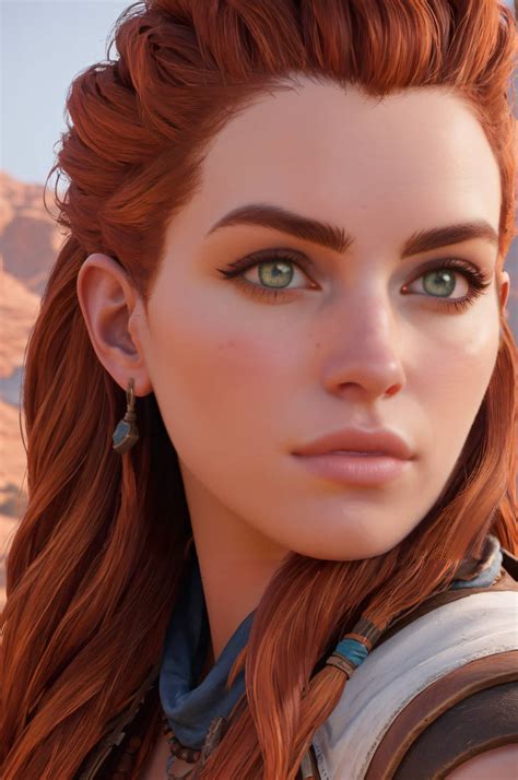 Aloy Portrait Beauty By Cathrynedelamort On Deviantart