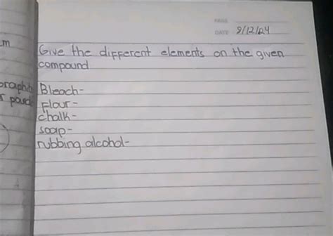 PAOL Ont 8 12 24 Give The Different Elements StudyX