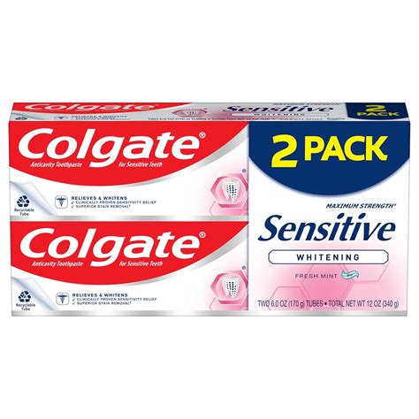 Colgate Sensitive Whitening Toothpaste 6oz Pack Nepal Ubuy